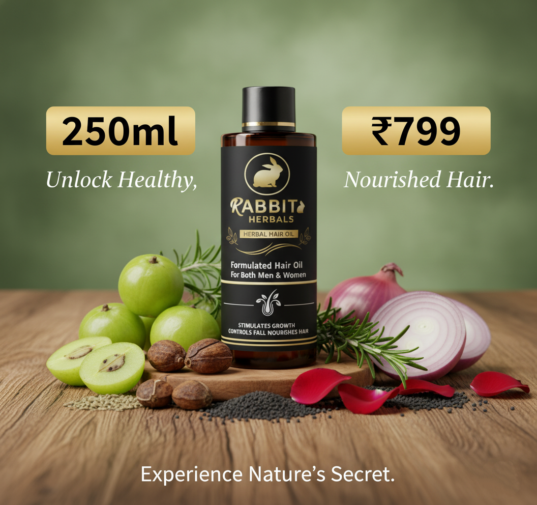 Rabbit Herbal Hair Oil – 100% Stronger, Healthier Growth – GARUDA ...
